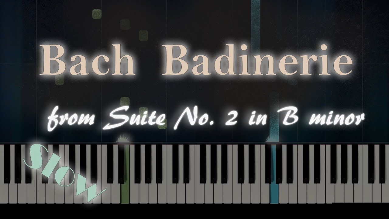 Bach - Badinerie from Suite No. 2 in B minor - Piano Tutorial - YouTube