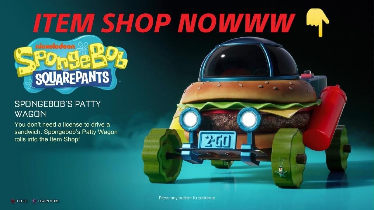 SPONGEBOB available in Rocket League ITEM SHOP NOW !! - YouTube