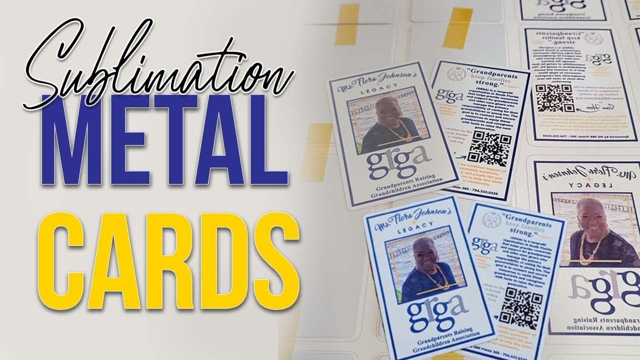 How to press Sublimation Metals cards in 30 sec. - YouTube