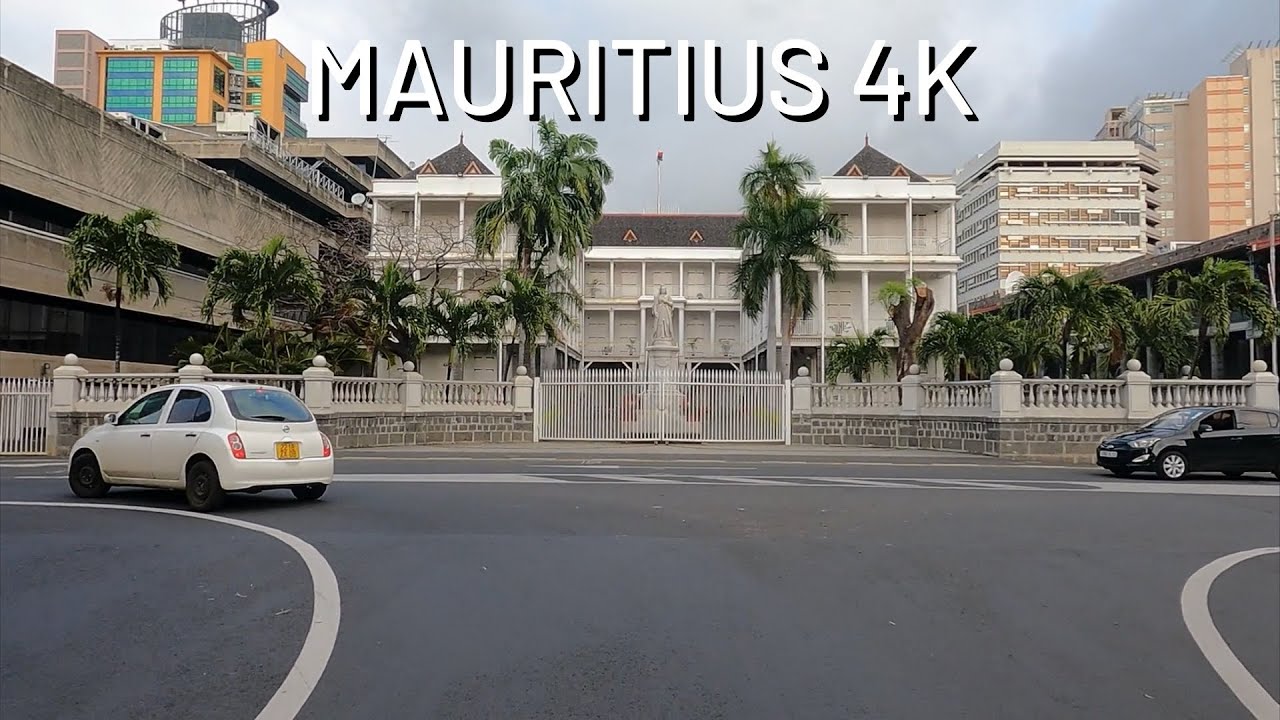 Mauritius 4K - Driving Tour of Downtown Port Louis - YouTube