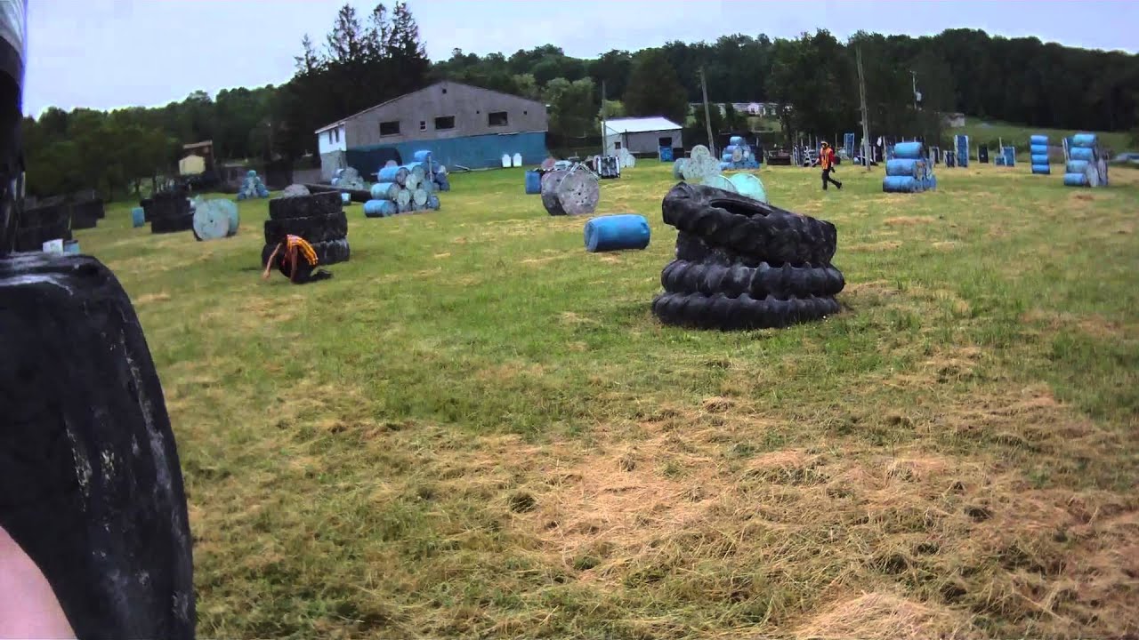 EMR Paintball Open Play 6-11-11 Speedball field - YouTube