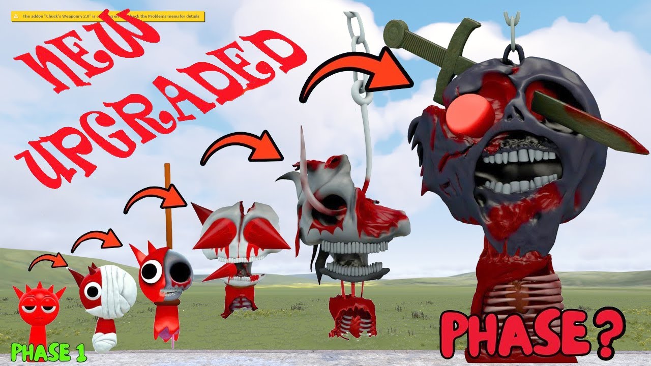 NEW UPGRADED EVOLUTION OF HORROR RED (RADDY) SPRUNKI 2 In Garry's Mod ...