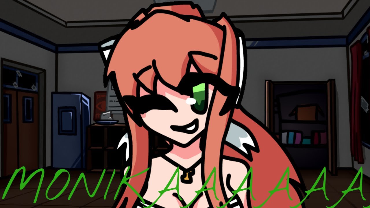 Friday Night Funkin' - Custom Monika Sprites (SHOWCASE) - YouTube