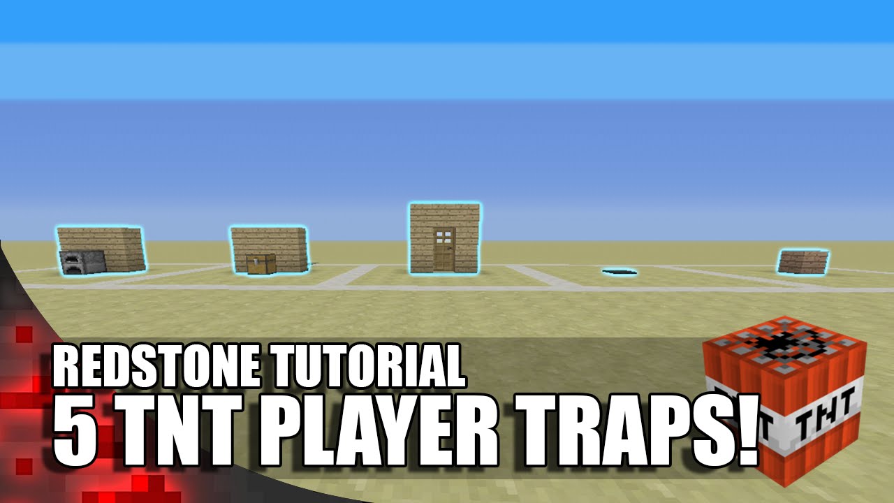 Minecraft: 5 Easy TNT Player Traps - YouTube