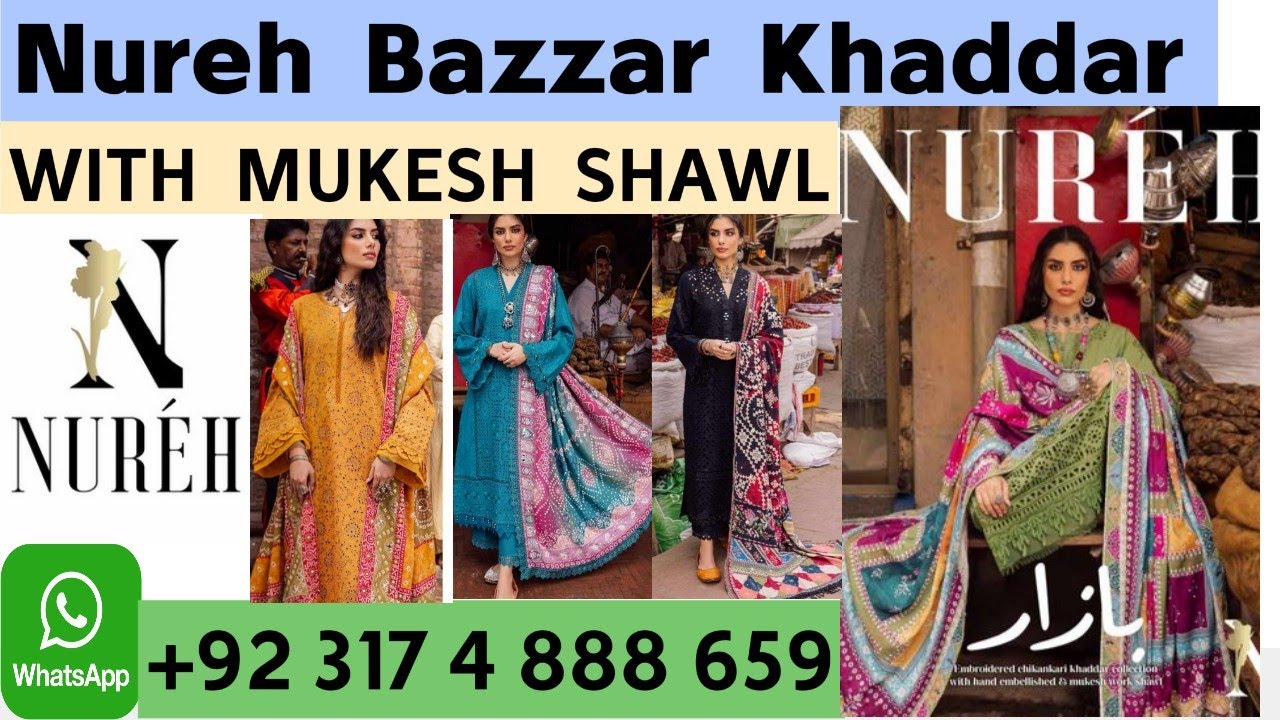 ORIGNAL!!!😮 Nureh bazaar khaddar with Mukesh shawl - YouTube