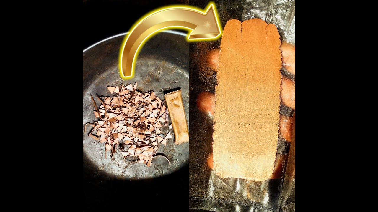 How to melting of copper pieces | How to sheet copper - YouTube