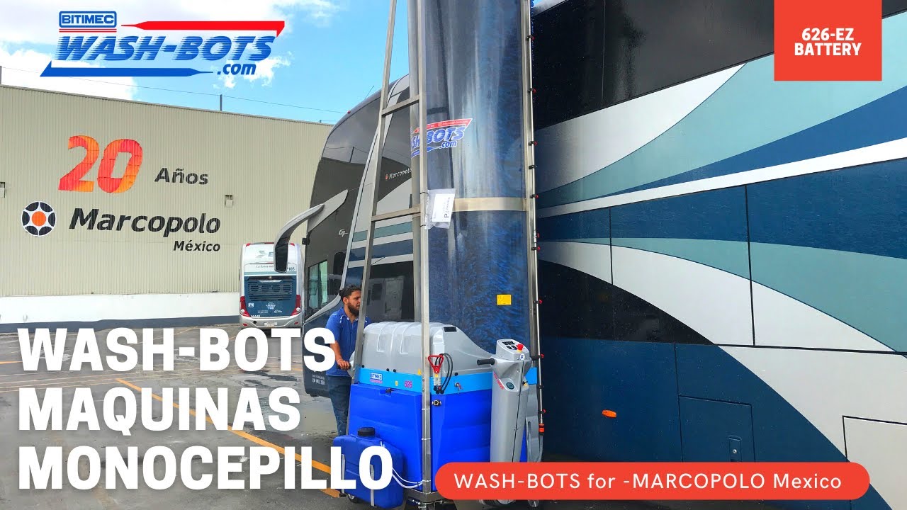 Bitimec Wash-Bots Maquinas Monocepillo para lavar Autobuses y Camiones ...