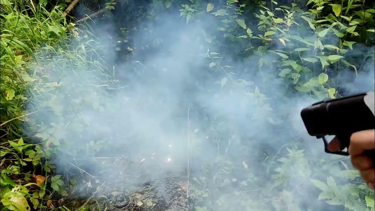 Стрельба патроном светозвуковым Гром из ПУ-4. - YouTube