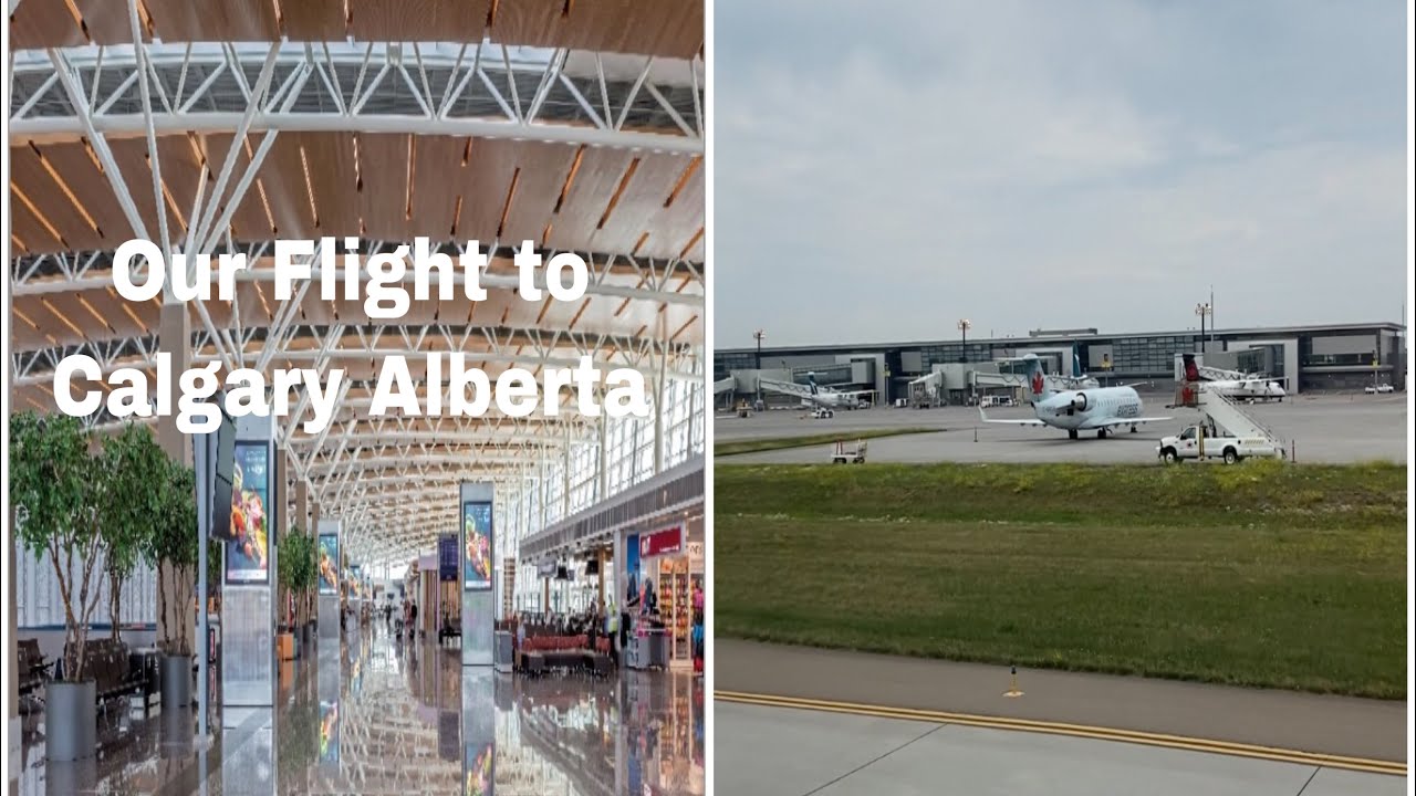 Our Flight to Calgary Alberta - YouTube