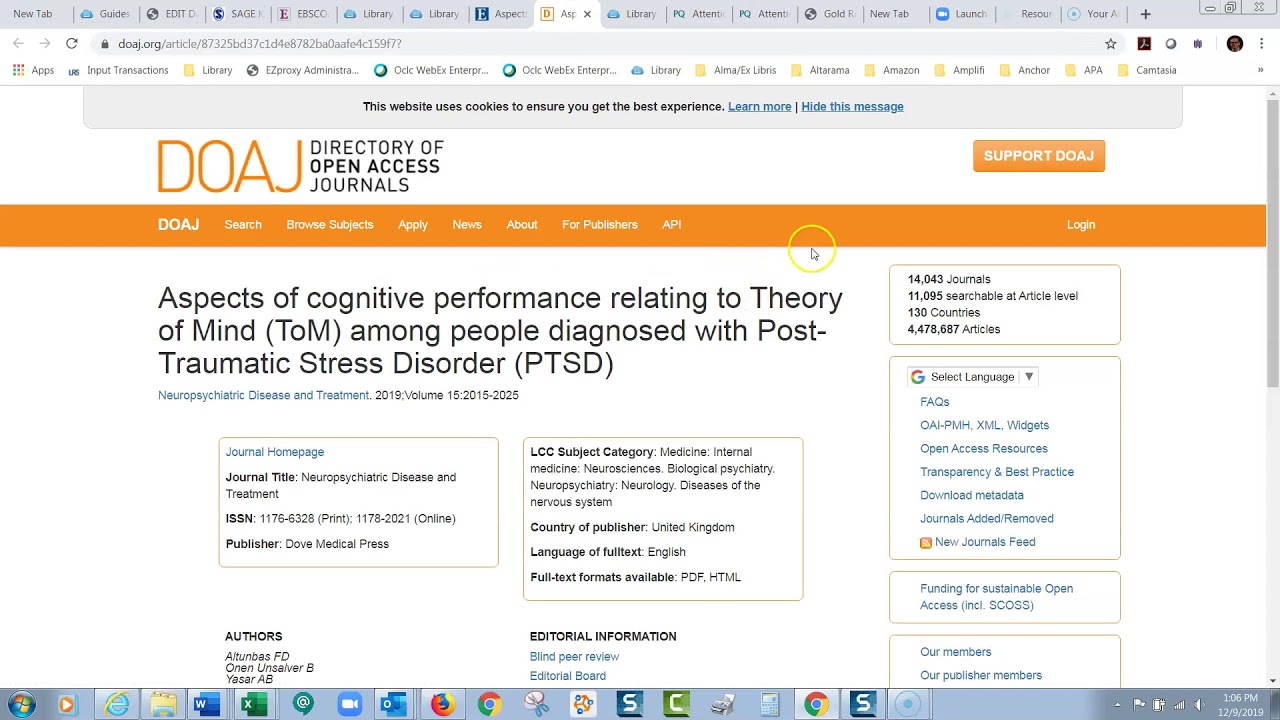 How to use EBSCO Discovery Service - YouTube