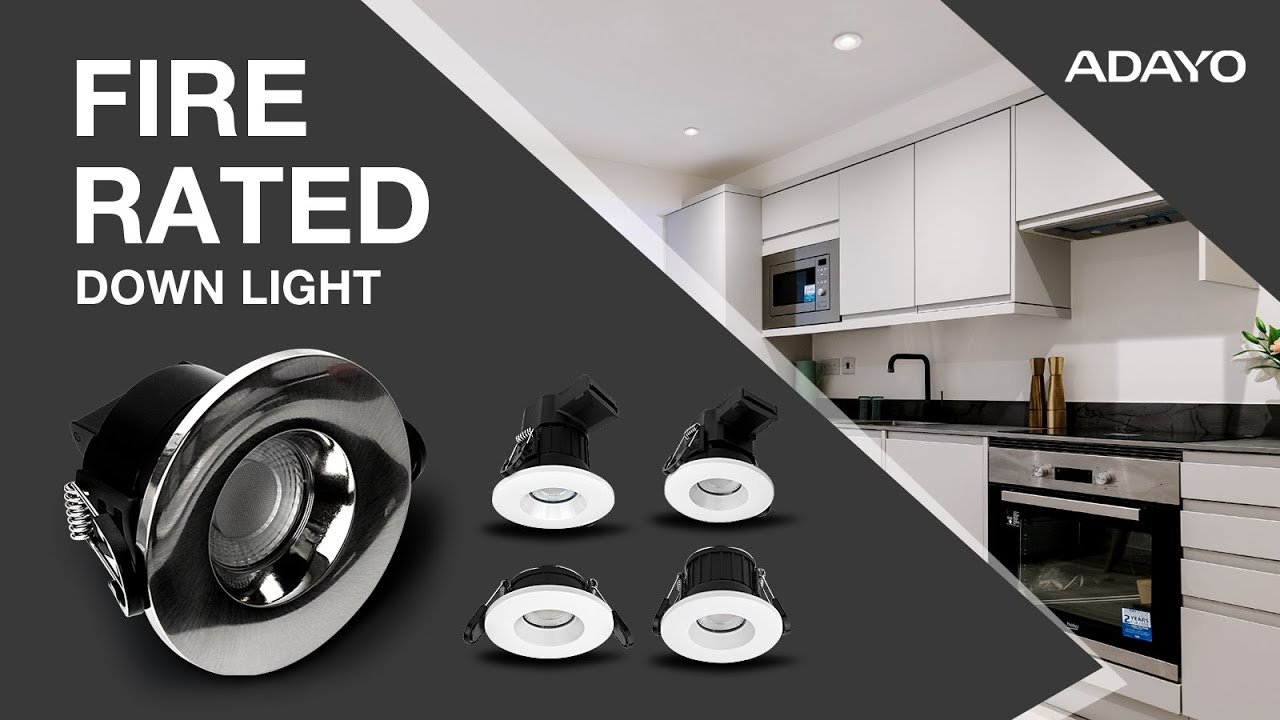 What is a good fire rated downlight ? |ADAYO Lighting| Fire rated led downlights wholesale - YouTube