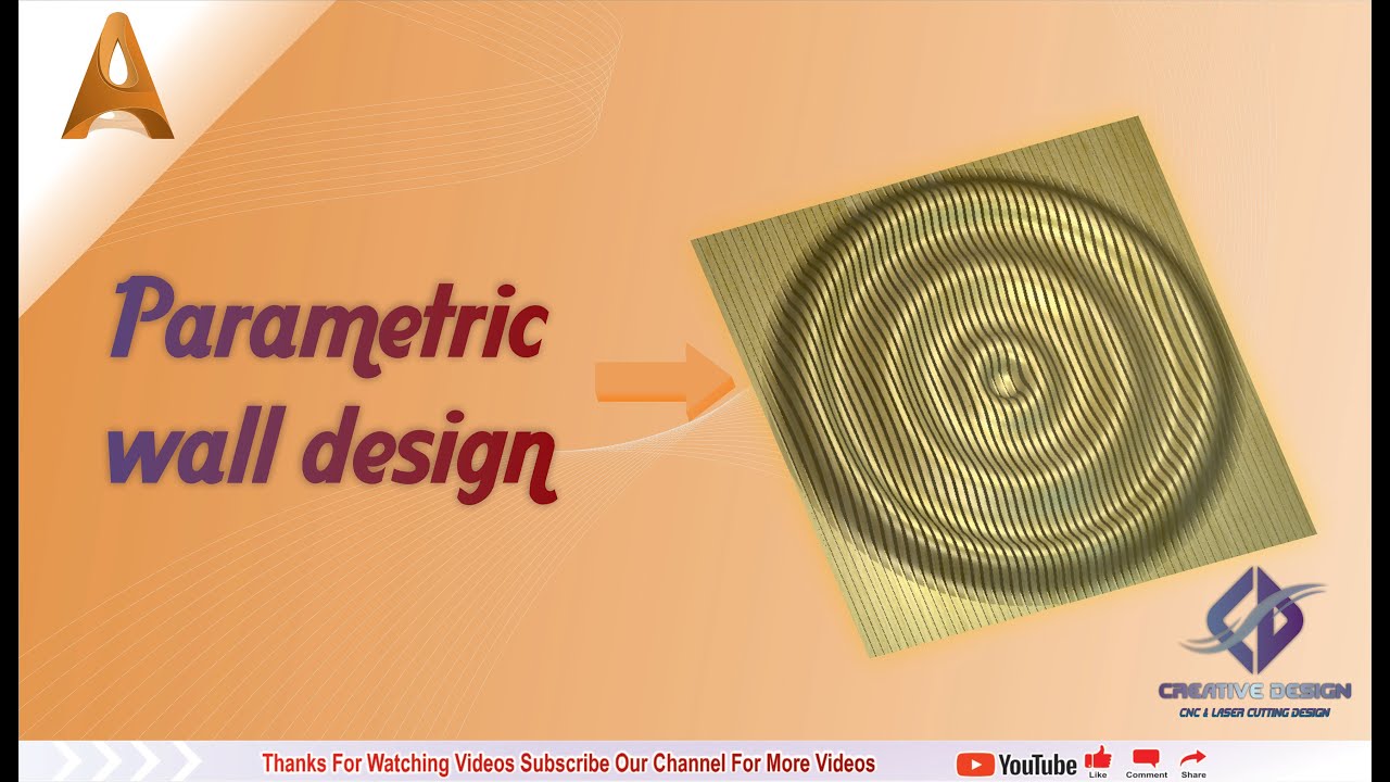Parametric Wall Design Coreldraw Tutorial Parametric Slice In Artcam Artcam 3d Tutorial