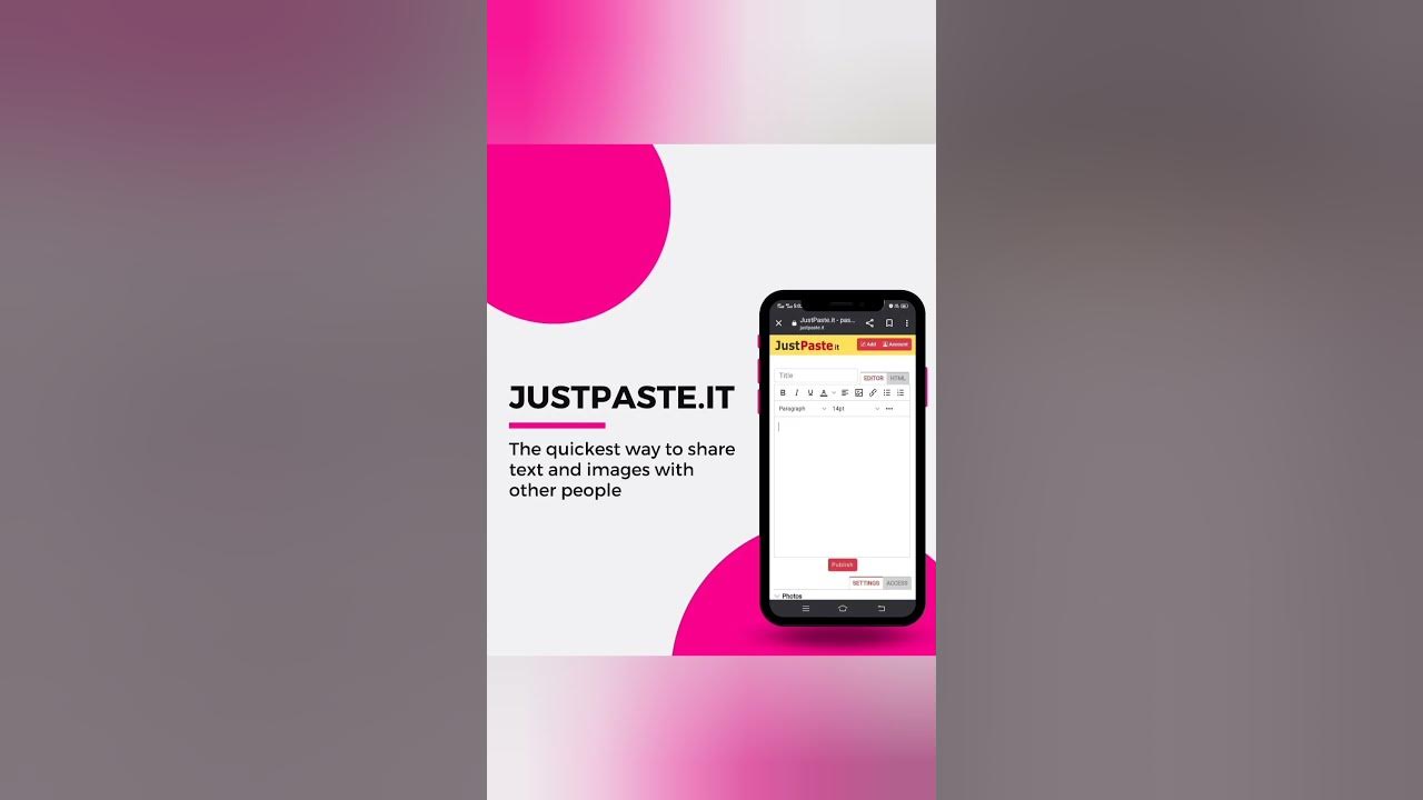 JUSTPASTE.IT - The quickest way to share text and images with other people - YouTube