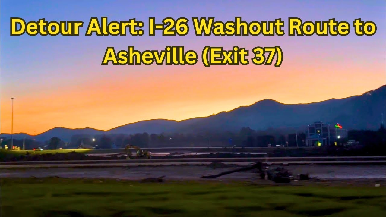Navigating the I-26 Detour: Hurricane Helene's Impact & Route from ...
