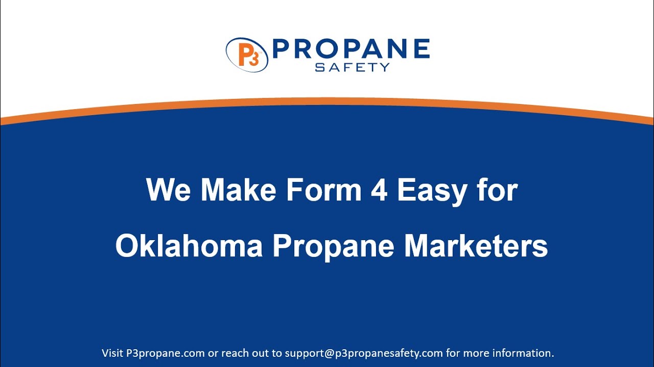 We Make Form 4 Easy for Oklahoma Propane Marketers - YouTube