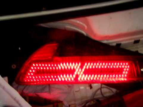 NSX custom LED tail lights w/ sequential blink. - YouTube