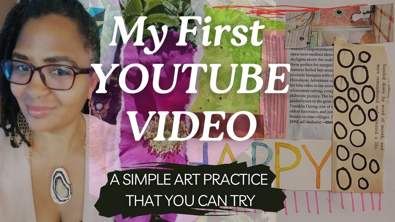 My first Youtube video with a simple collage project - YouTube