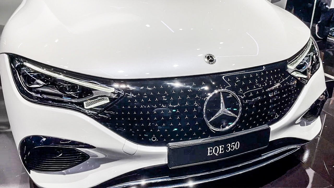 2022 Mercedes EQE 350 in Opal White - YouTube