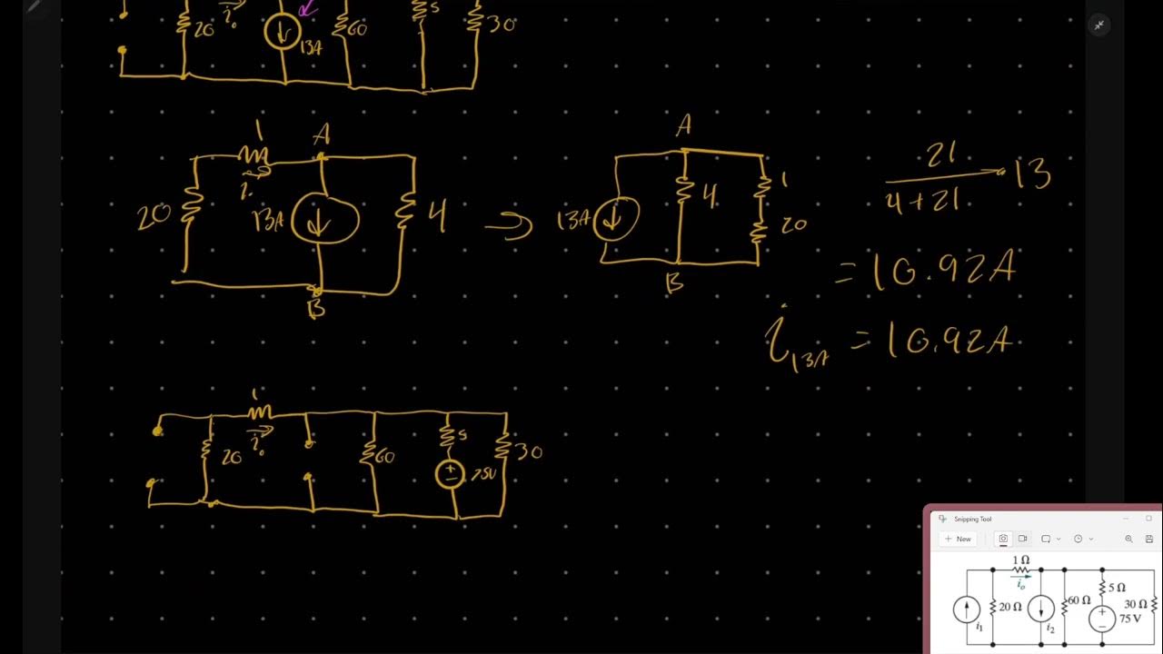 Solving Circuit using Superposition Example 1 - YouTube