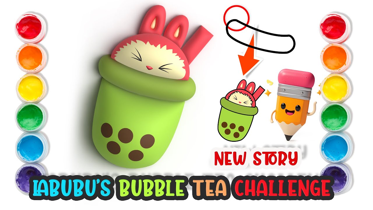 🔥EASY DRAWING🔥LABUBU's BOBA - YouTube