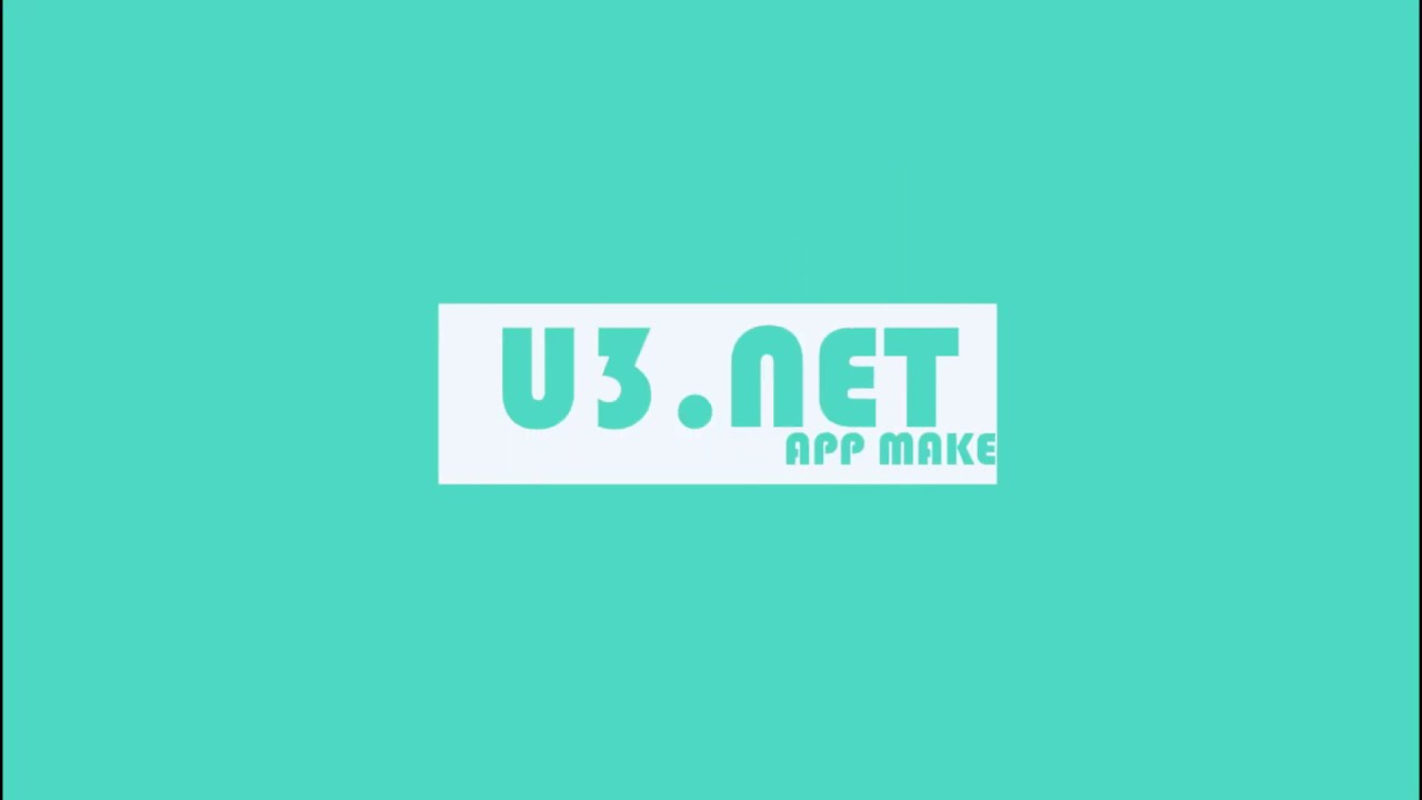 U3 NET APP Builder Platform - YouTube