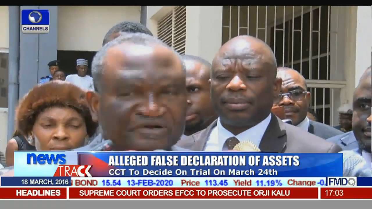 Alleged False Declaration Of Assets: CCT To Decide On Trial On March ...