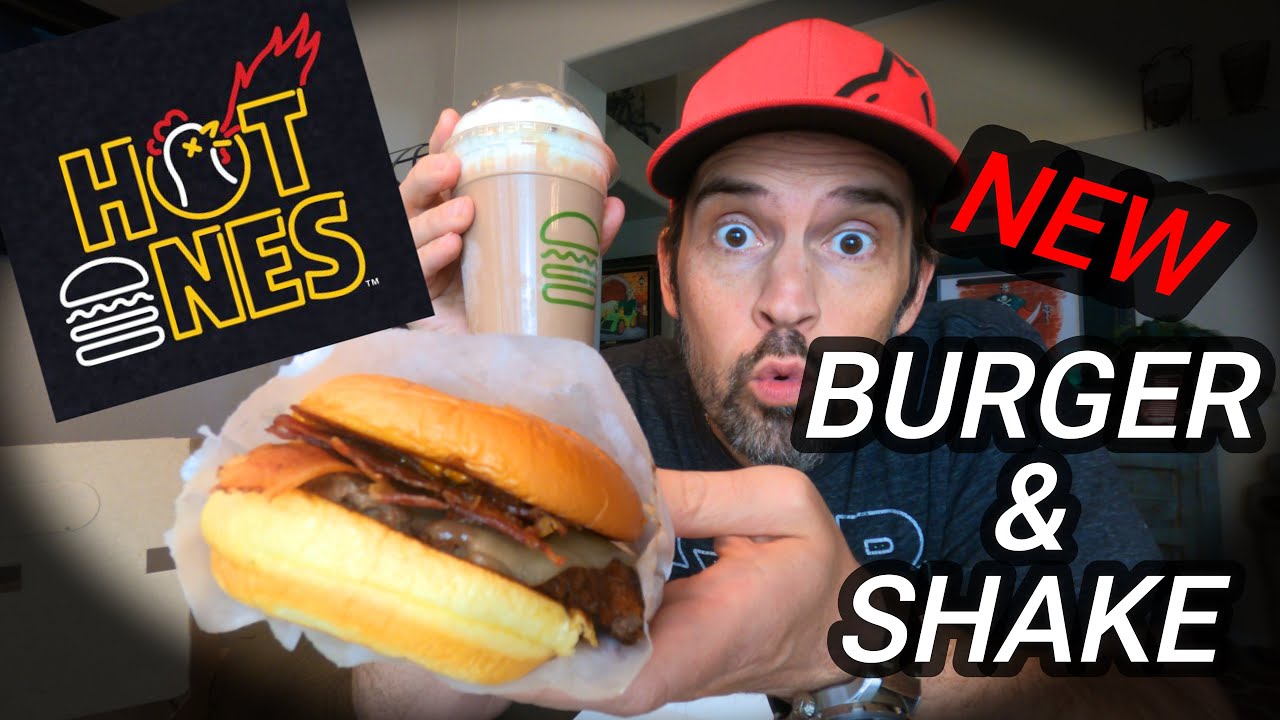 HOT ONES Shake Shack Burger and Fall Shake (Food Review) - YouTube