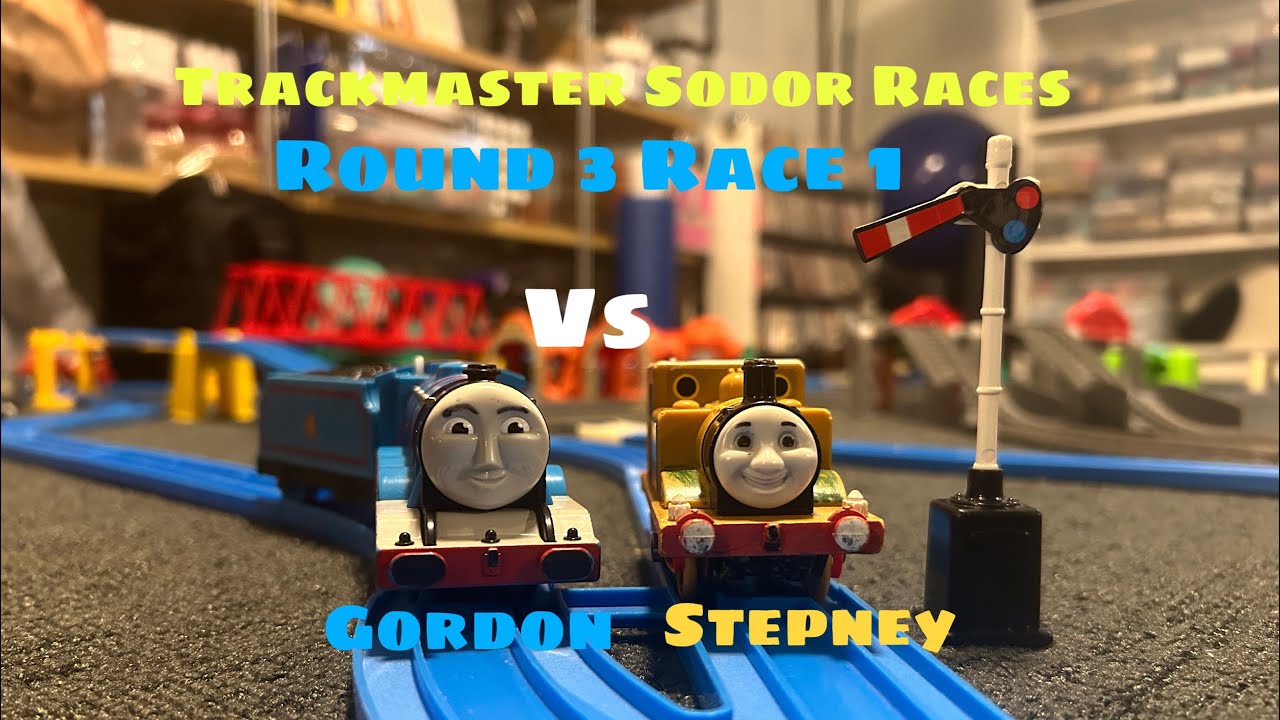 Trackmaster Sodor Races | Round 3 Race 1 | Gordon vs Stepney - YouTube