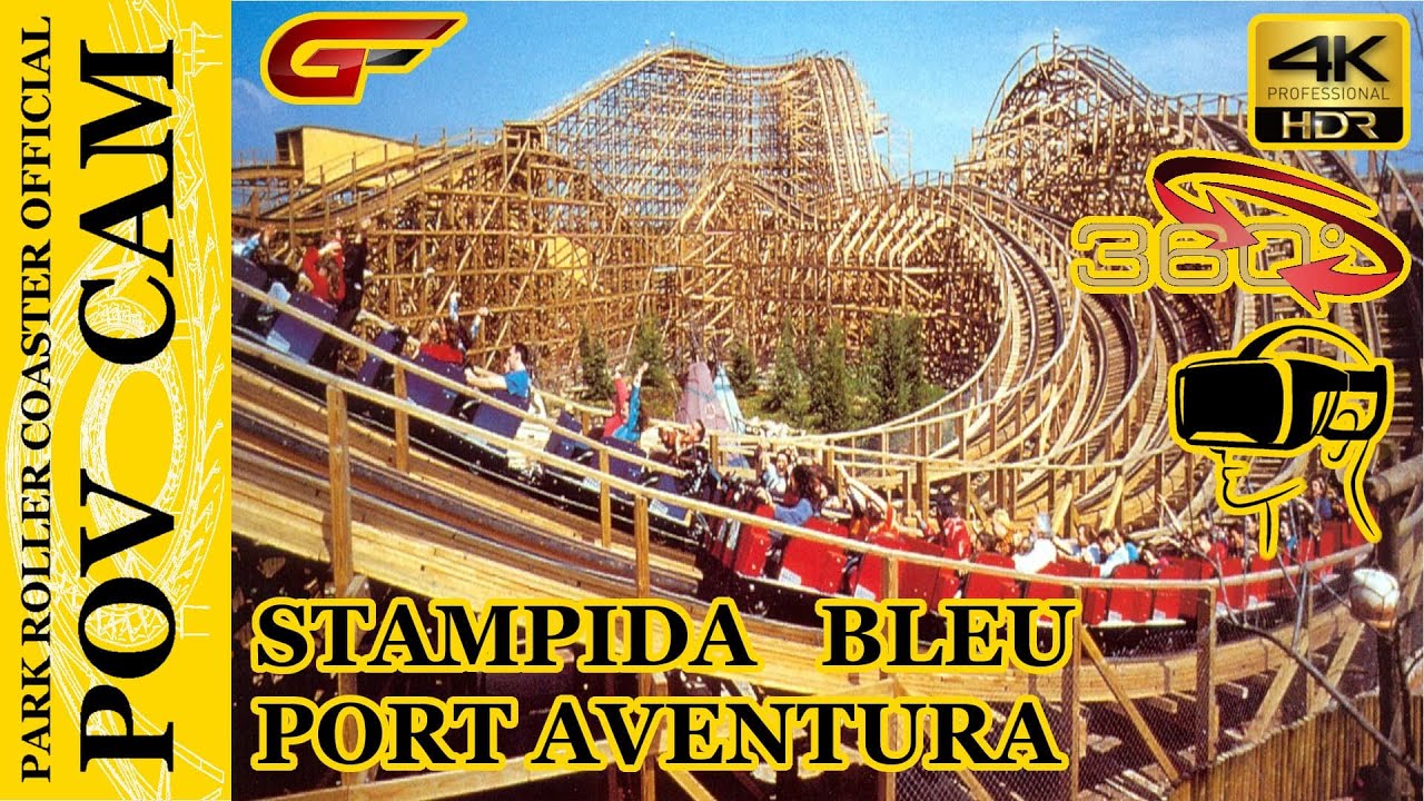 Stampida - Bleu - On Ride / POV CAM - 360° - PortAventura - YouTube
