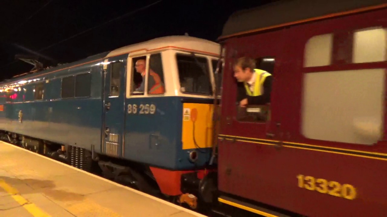 BR Blue Class 86 No. 86259 'Les Ross' Departing From Watford Junction ...