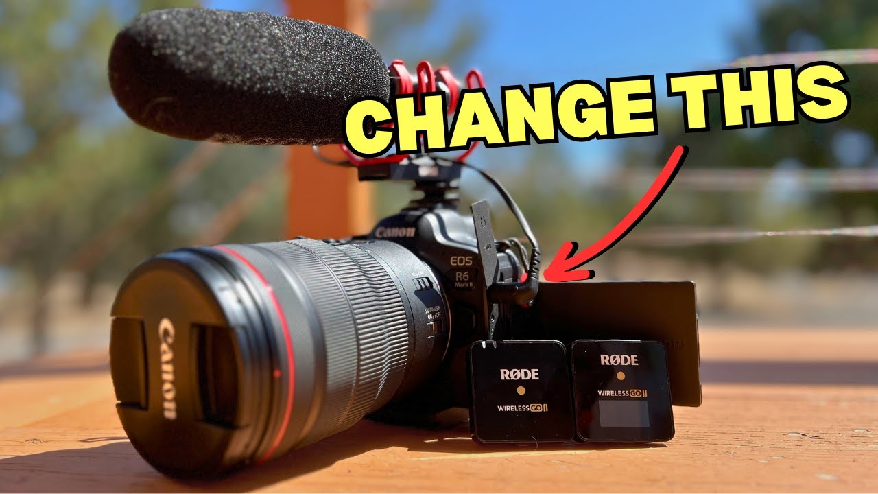 The BEST Audio Settings for Canon R6 Mark ii | Quick Set Up - YouTube
