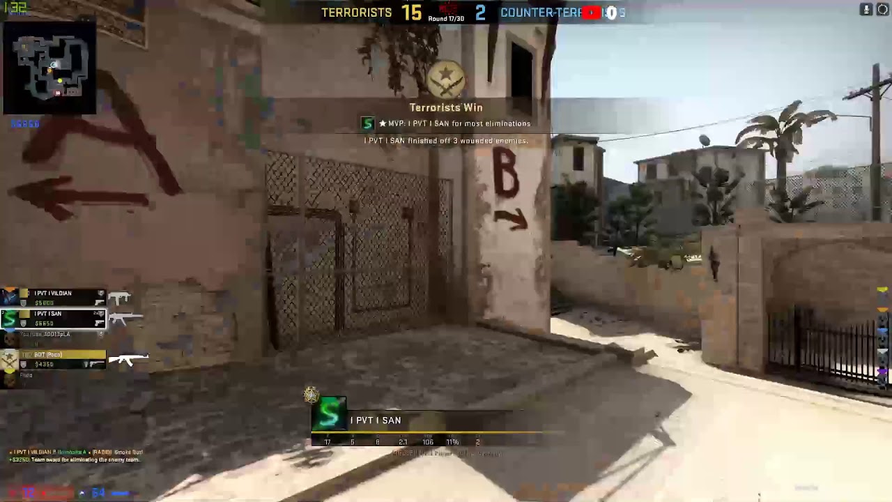 CS GO wingman trying to get rank on wingman - YouTube