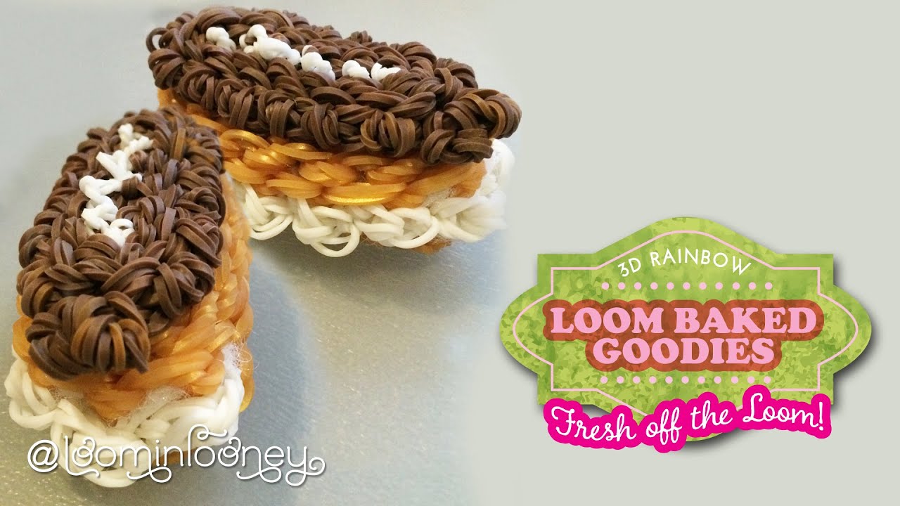 Loom Eclairs: 3D Rainbow Loom Baked Goodies - YouTube