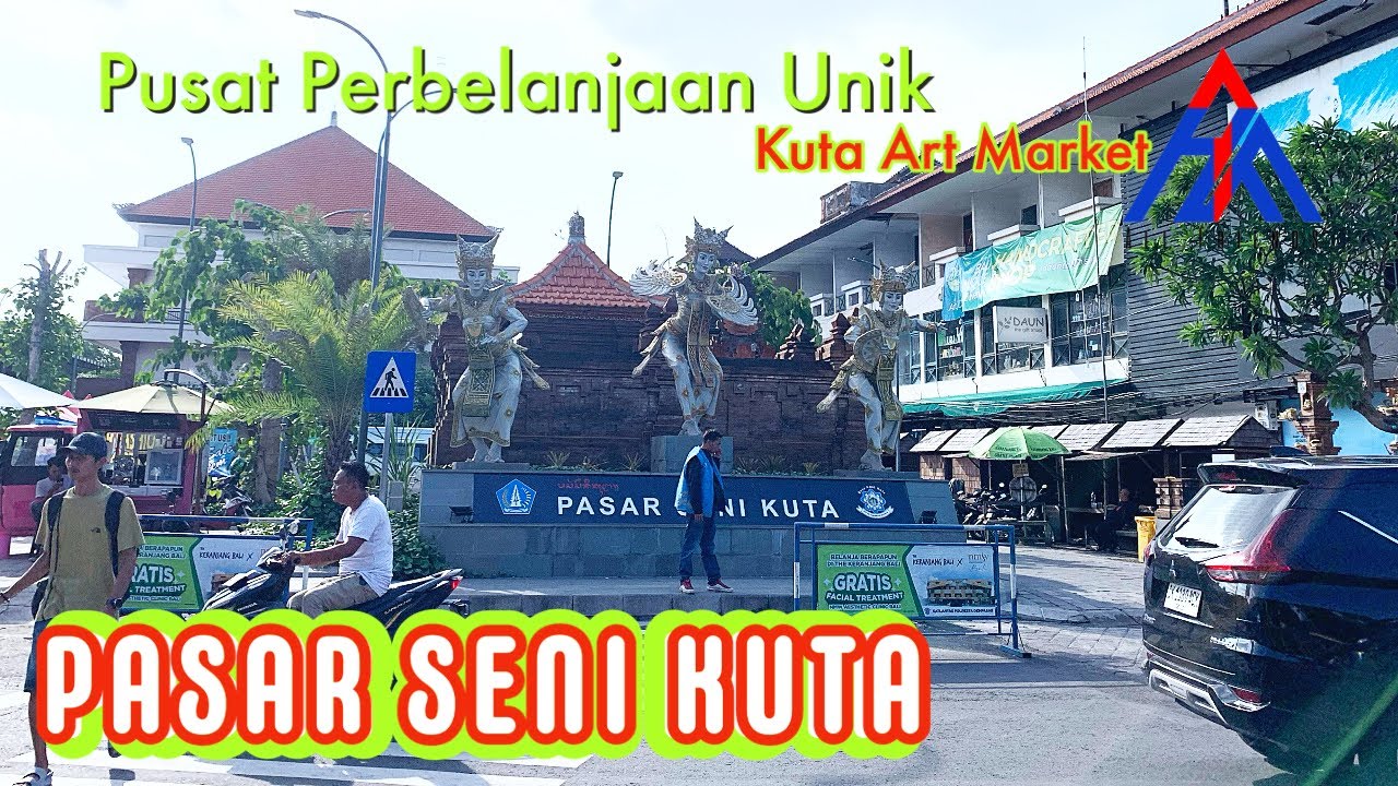 Pasar Seni Kuta Badung‼️ Tempat Belanja Unik, View Belakangnya Istimewa ...