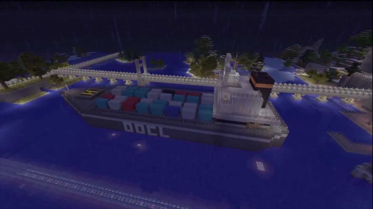 Minecraft Container Ship (Xbox 360) - YouTube