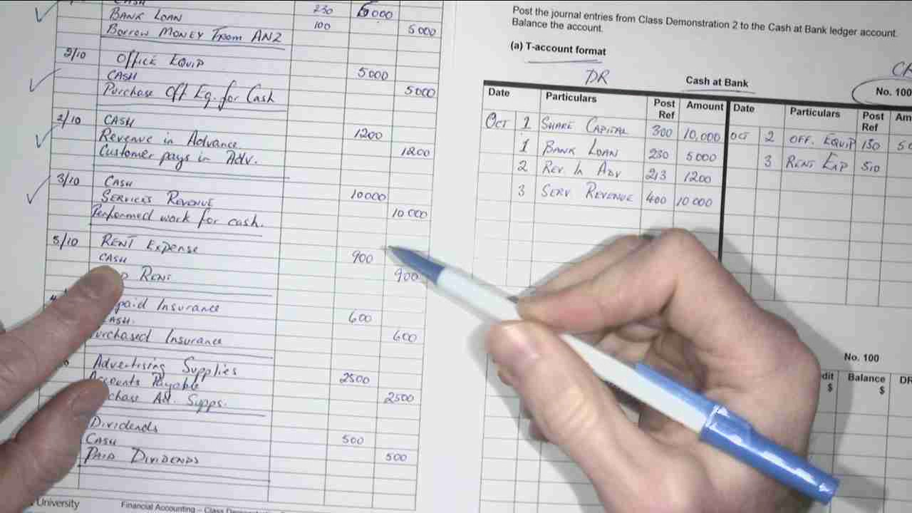 FA General ledger T account 1.4 - YouTube
