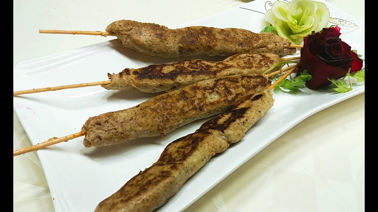 CHICKEN SEEKH KABAB WITHOUT OVEN/TANDOOR-CHICKEN KADI-CHICKEN STICKS ...