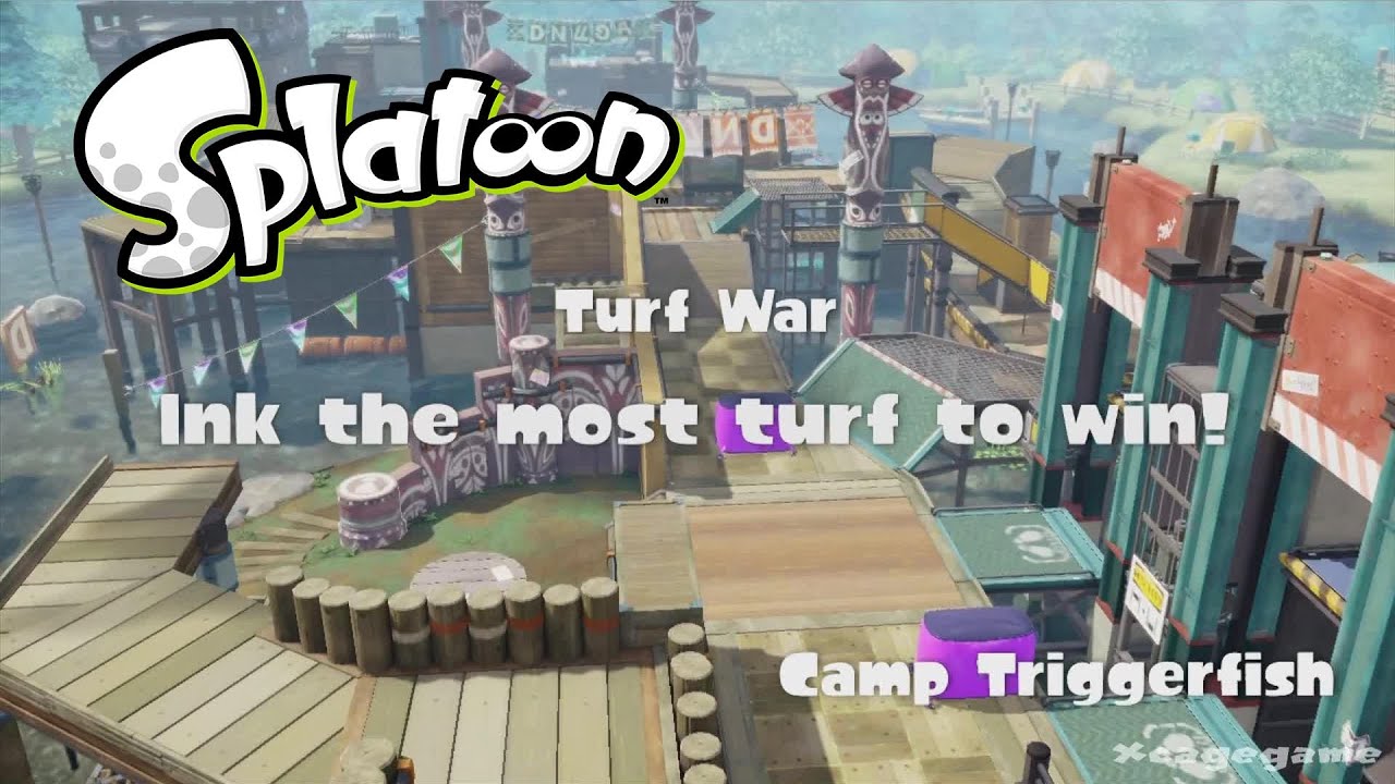 Splatoon - Camp Triggerfish DLC Map Gameplay [ HD ] - YouTube