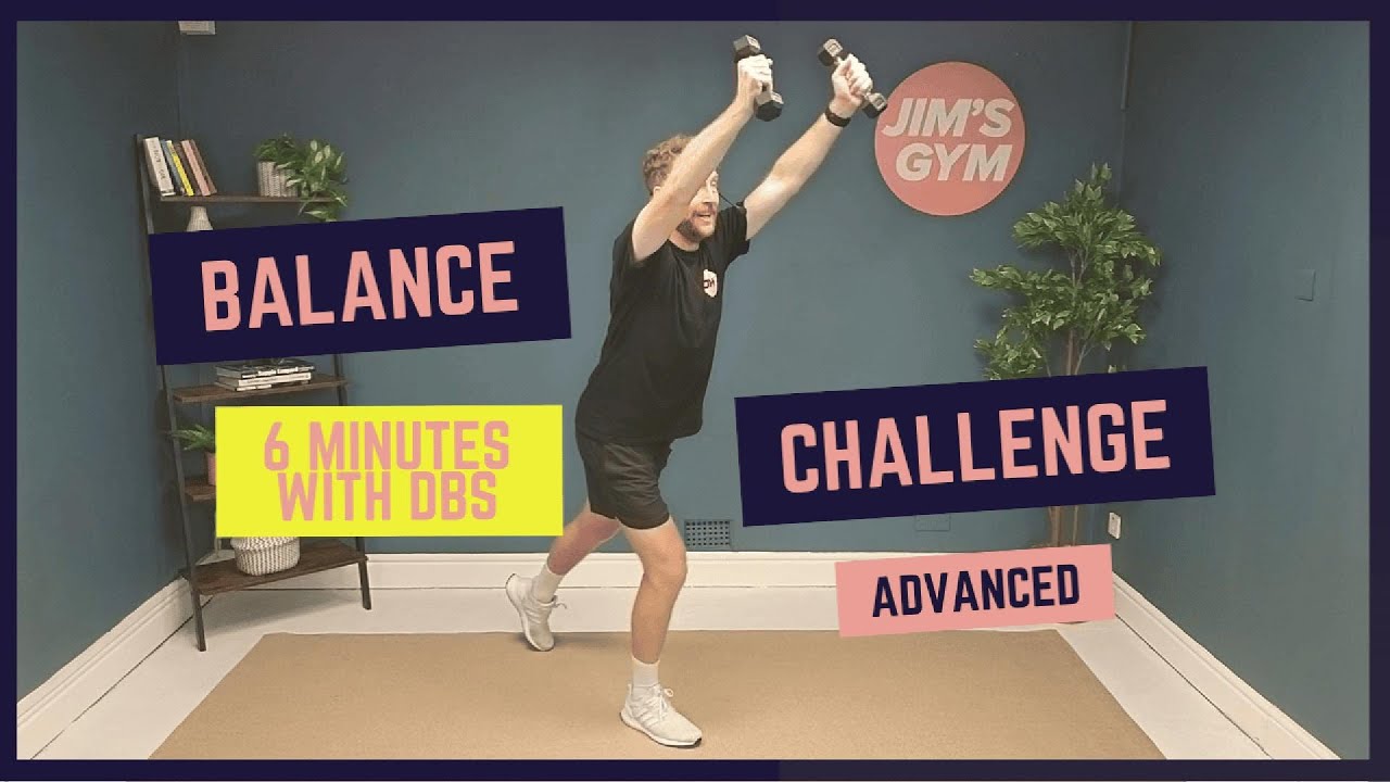 Advanced Balance Challenge with Dumbbells | 6-Minute Stability ...