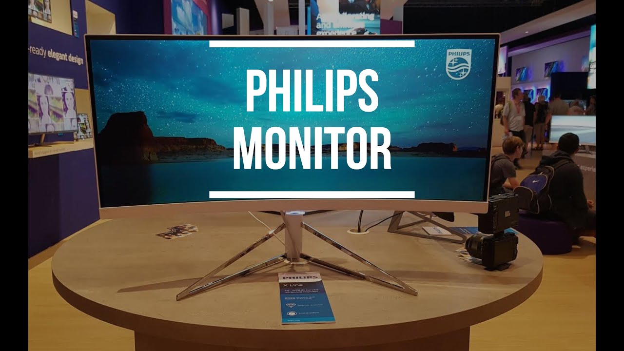 Philips monitor E Line, curvi e frameless | Anteprima IFA 2016 - YouTube