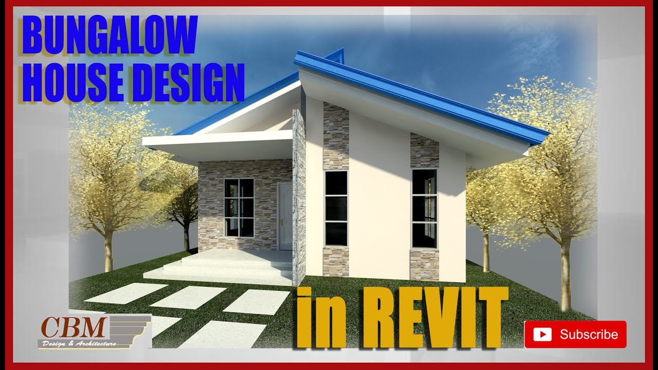 Bungalow House Design In Revit - YouTube