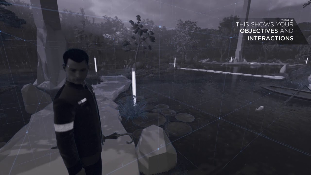 Detroit Become Human fish in the zen garden - YouTube