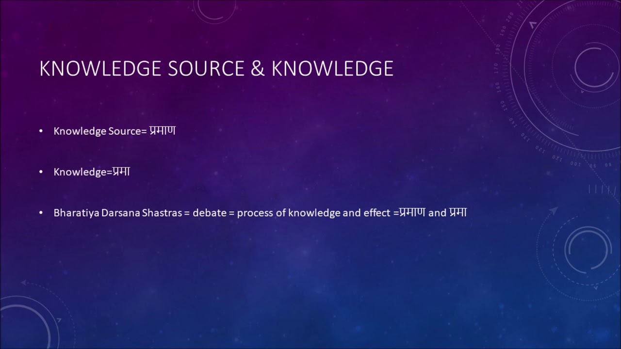 Introduction to Pramana Sastra-Part 1V (Knowledge & Knowledge Sources ...