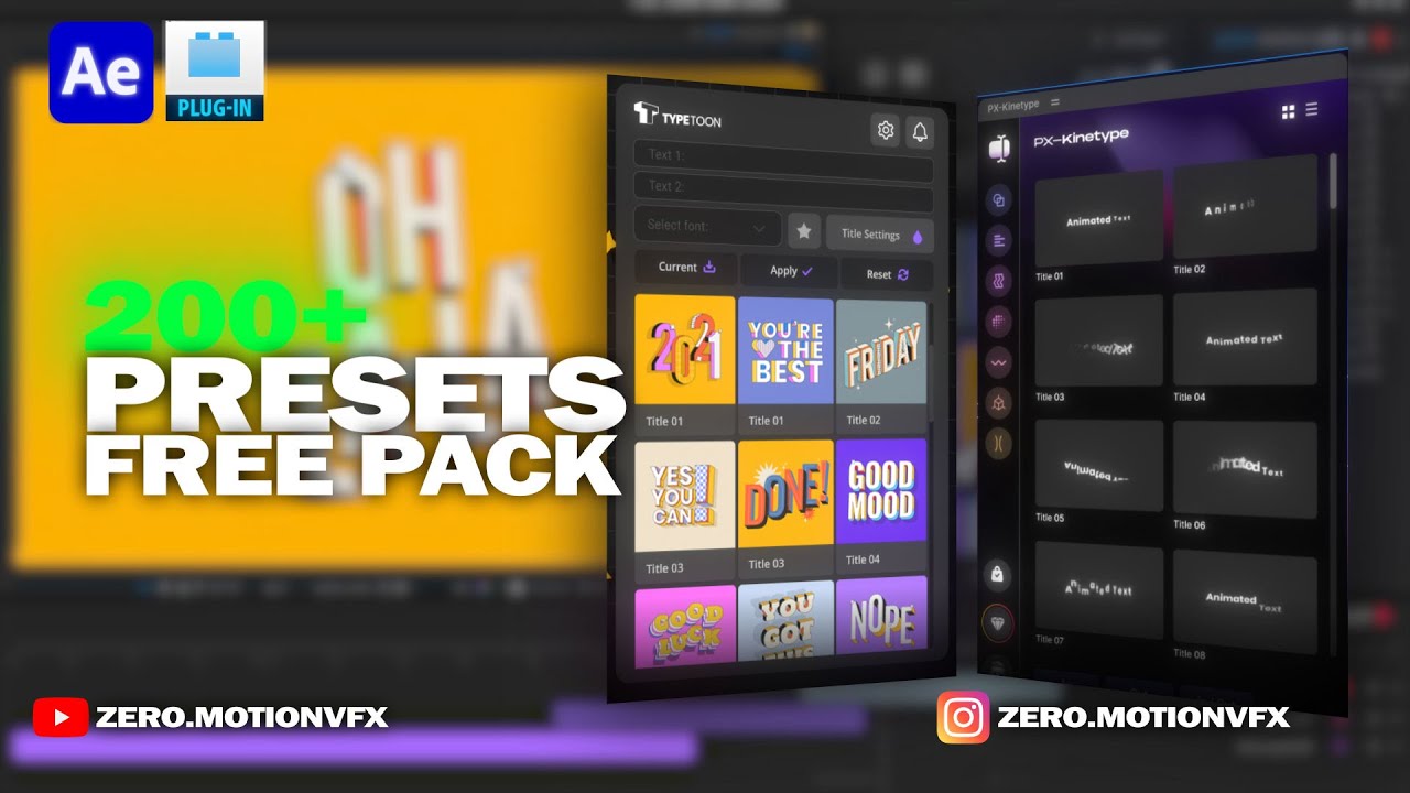 Free Text Animation Plugins | 200+ Text Presets | Text Animation After Effects - YouTube