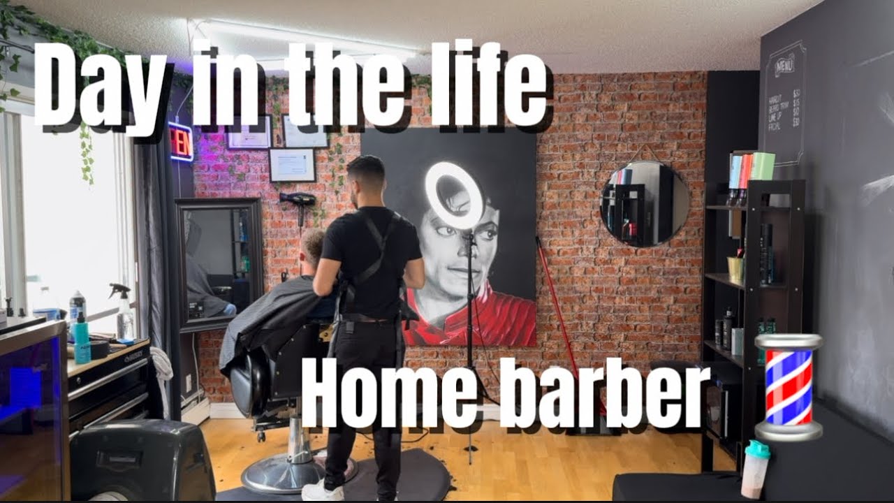 Day in the life of a Home Barber 💈 - YouTube