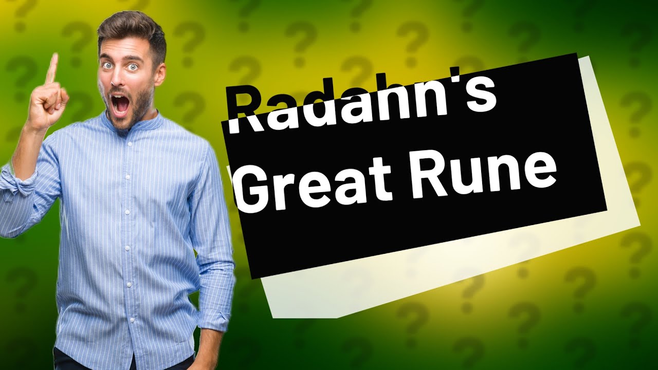 How to activate Radahn Great Rune? - YouTube