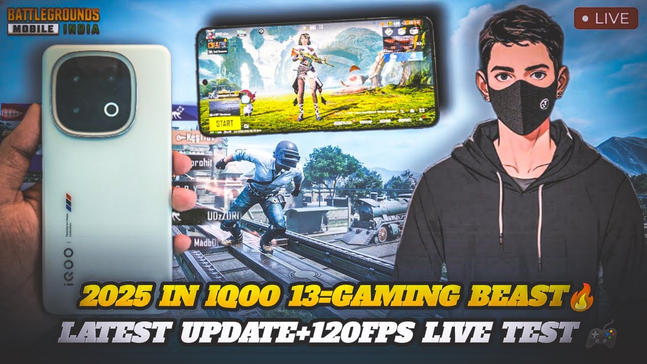 🔴IQOO 13 INDIA FASTEST PHONE LIVE PERFORMANCE TEST BGMI 120 + 90 FPS😲 ...