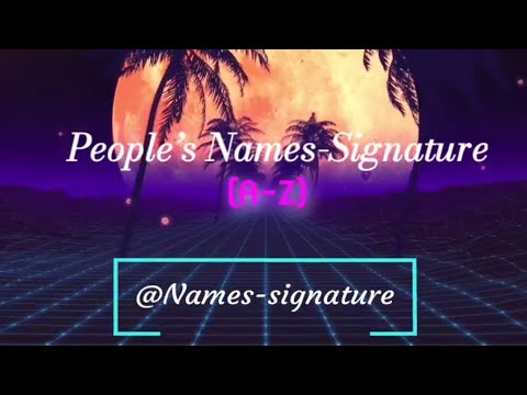 People’s name signature (A to Z) with brazilian phonk. #handwriting # ...