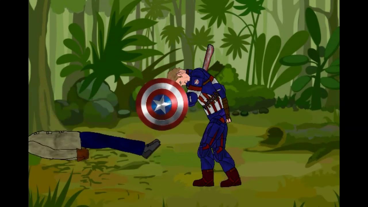 Jason vs Captain America (Draw Cartoons2) - YouTube