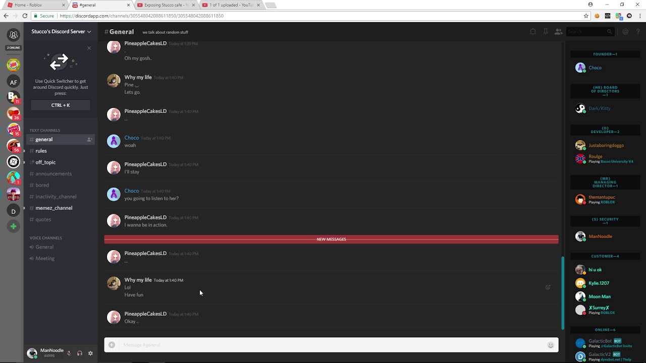Mega conversation discord #2 - YouTube